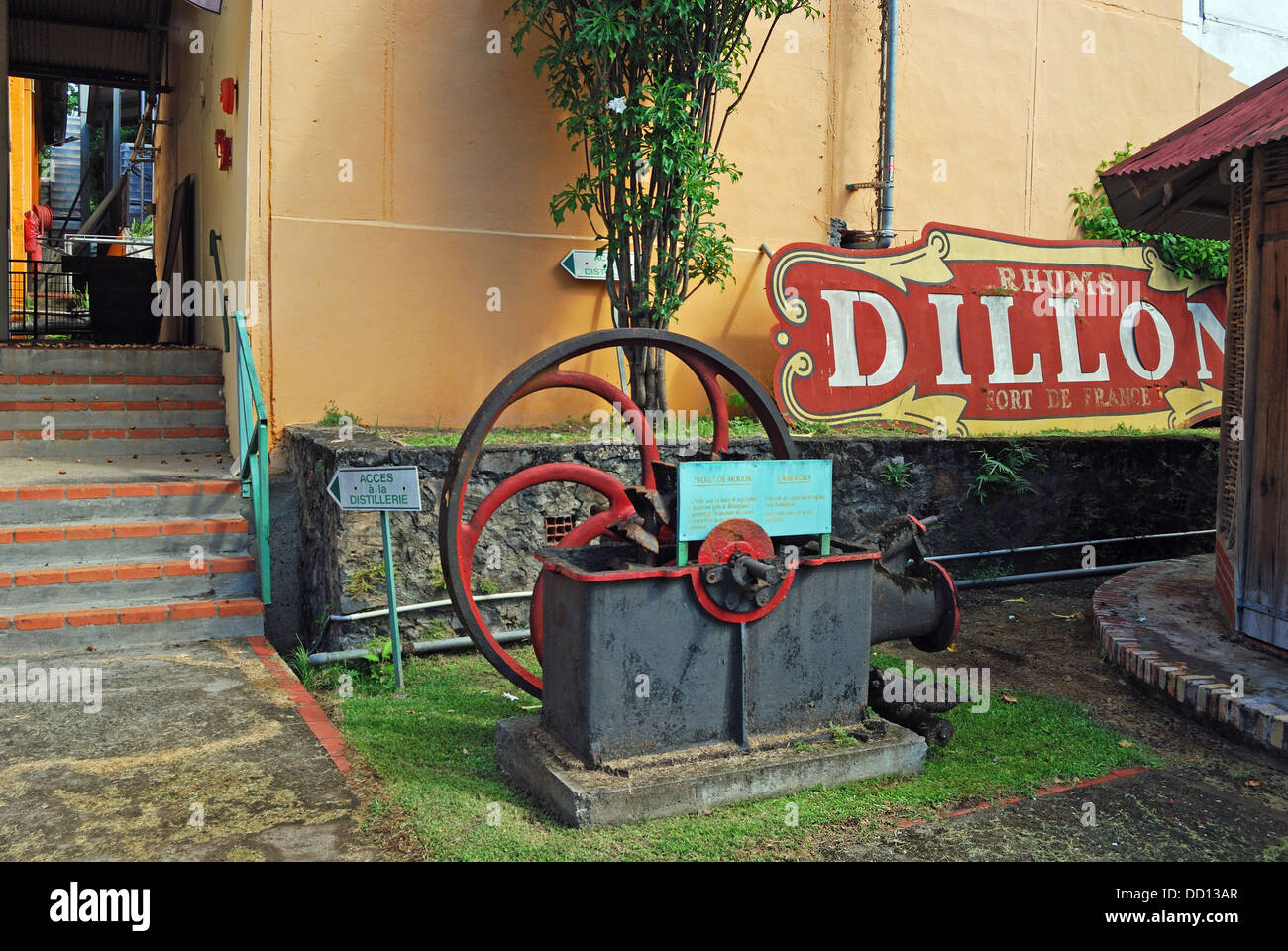 Dillon distillery entrance, Fort de France, Martinique, Caribbean, West ...