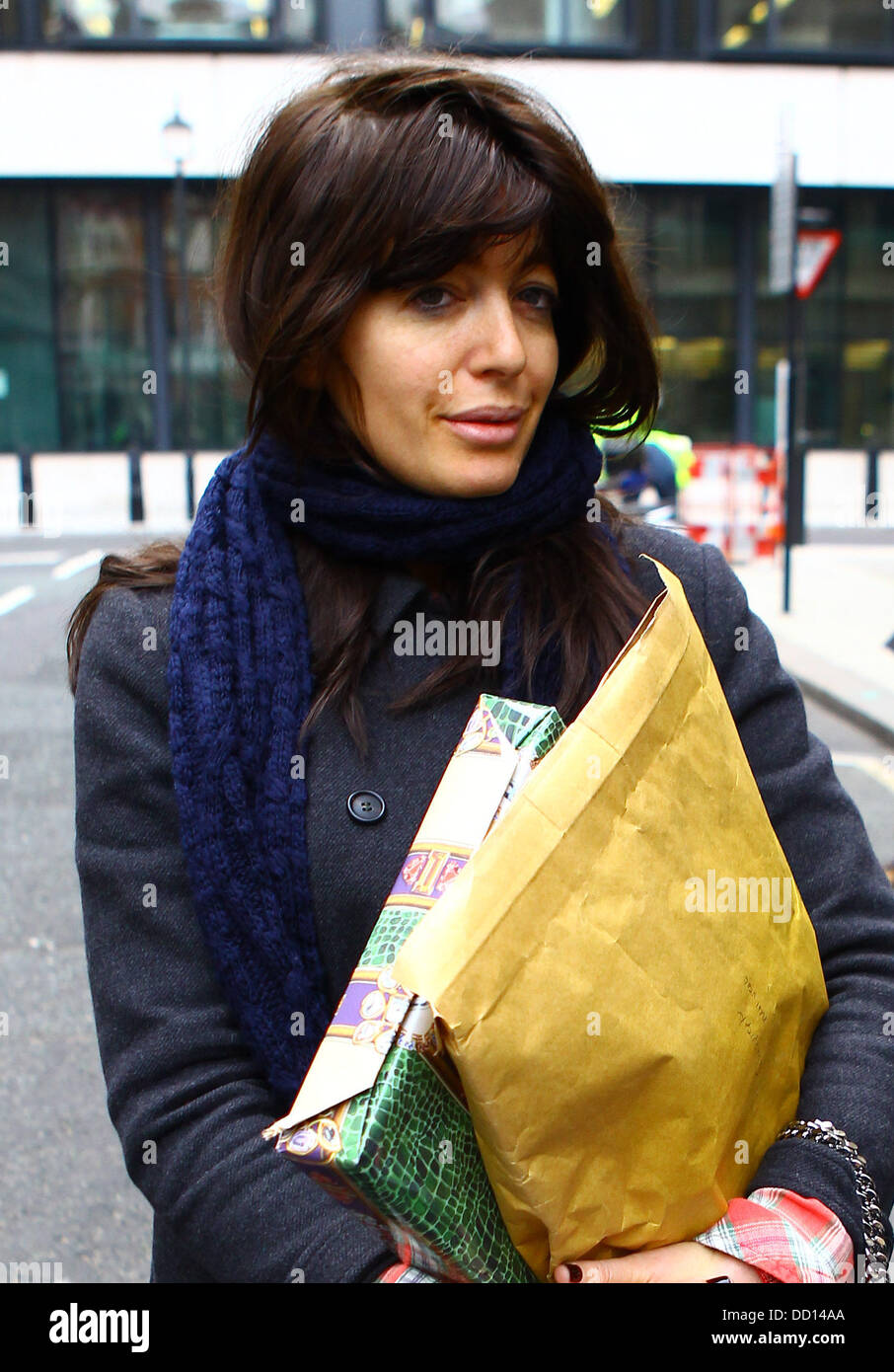 Claudia Winkleman outside the BBC Radio 2 studios London, England - 17. ...