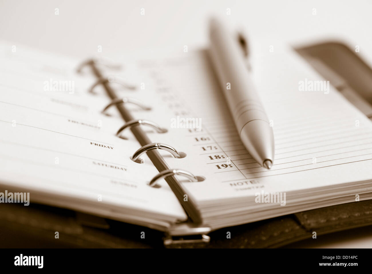 Planner detail hi-res stock photography and images - Alamy