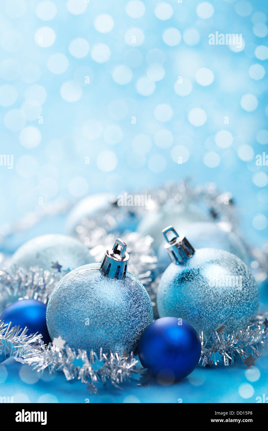 blue christmas decoration Stock Photo - Alamy