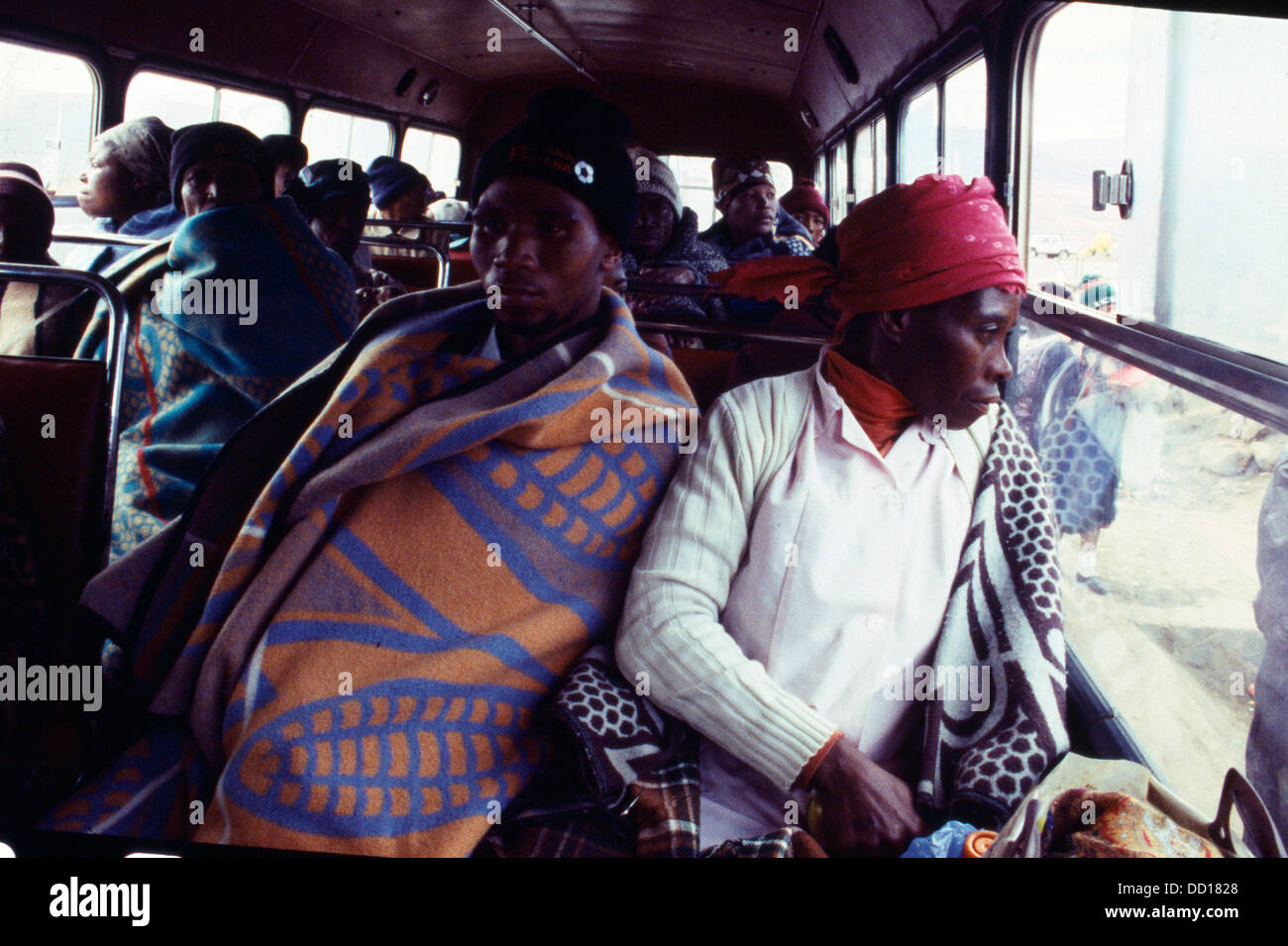 Bus in Lesotho Stock Photo - Alamy