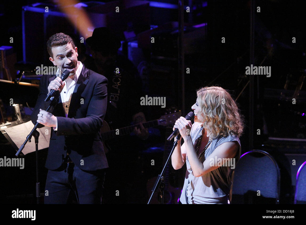 Richard Fleeshman and Caissie Levy A sneak peak performance of the ...