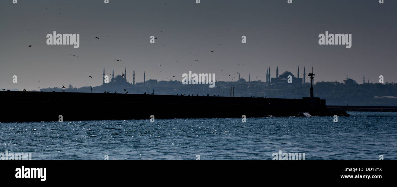 The waterfront skyline of Istanbul, Turkey Stock Photo - Alamy
