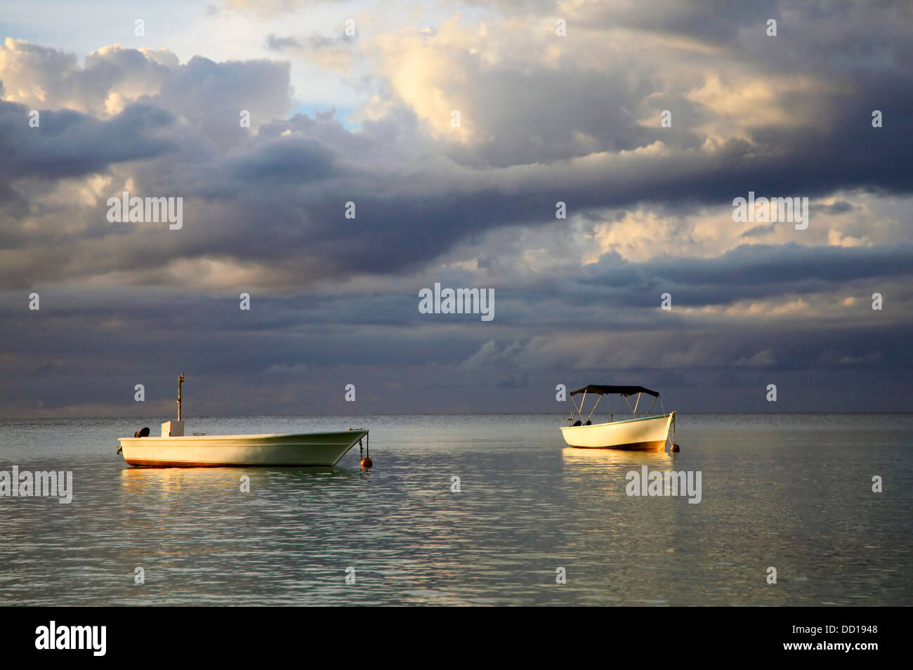 Two fishing boats Stock Photo - Alamy