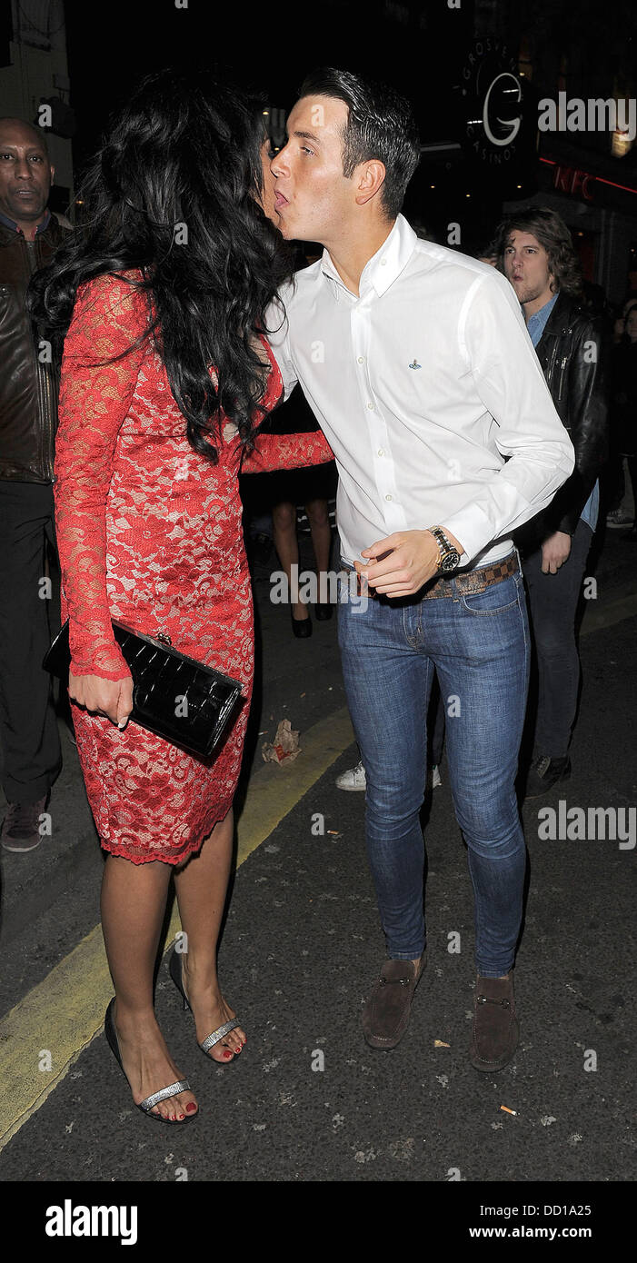 Desperate Scousewives' star Layla Flaherty leaving Cafe De Paris ...