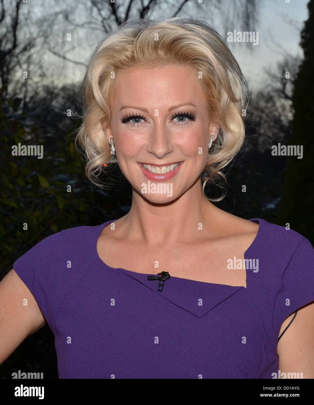 Steps singer Faye Tozer at RTE's Daily Show Dublin, Ireland - 23.01.12 ...