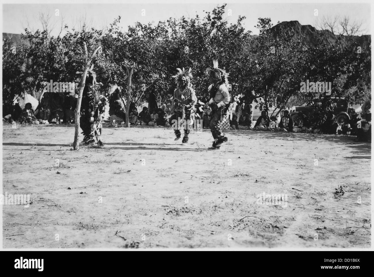 Native dancers performing a traditional dance, showcasing cultural ...