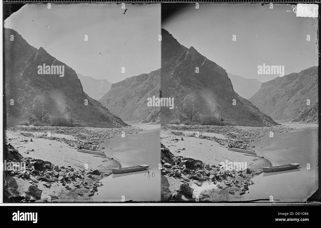 The image captures the Colorado River near the mouth of the Grand ...