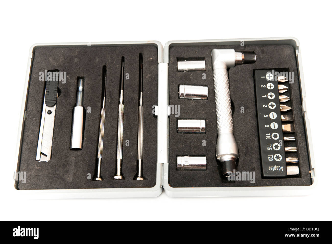 Toolkit on a white background Stock Photo - Alamy