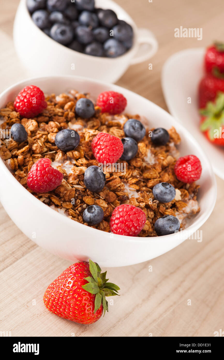 muesli with berries Stock Photo - Alamy