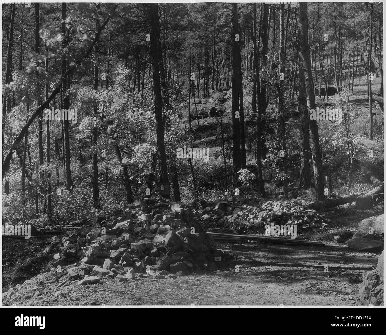 Shows piles Black and White Stock Photos & Images - Alamy