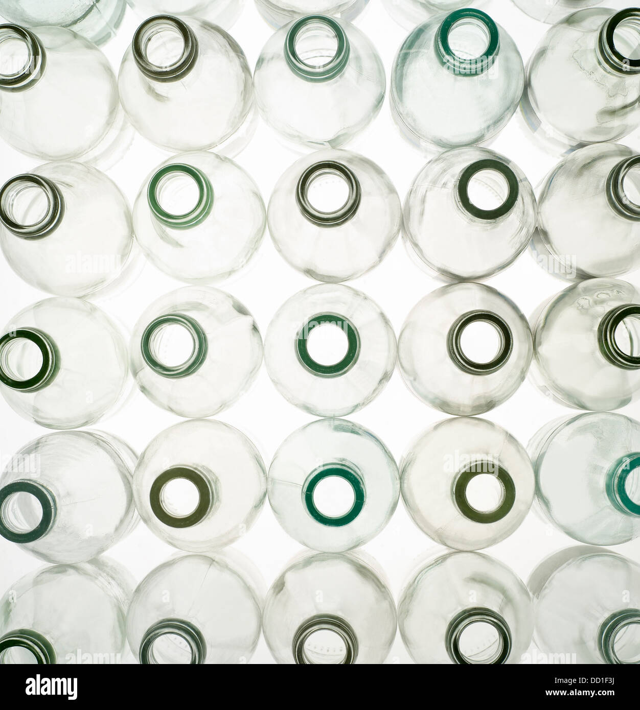 Bottles from High angle view Stock Photo - Alamy