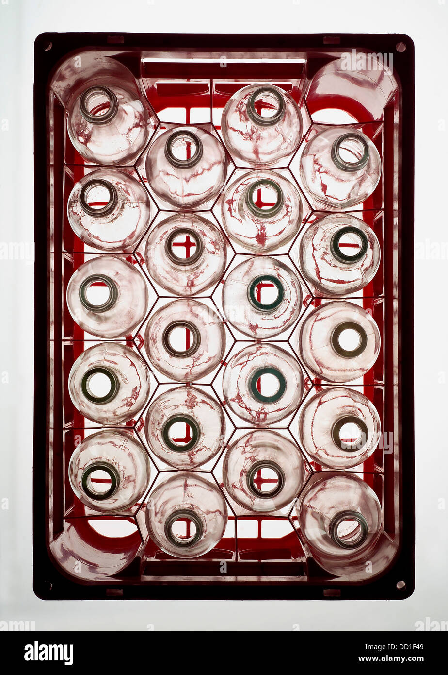 Bottles from High angle view Stock Photo - Alamy