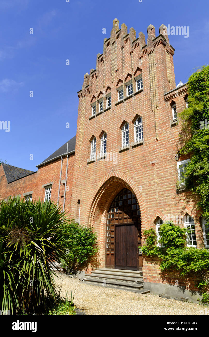 Quarr Abbey, Wooten Bridge, Ryde, Isle of Wight, England, UK, GB Stock ...