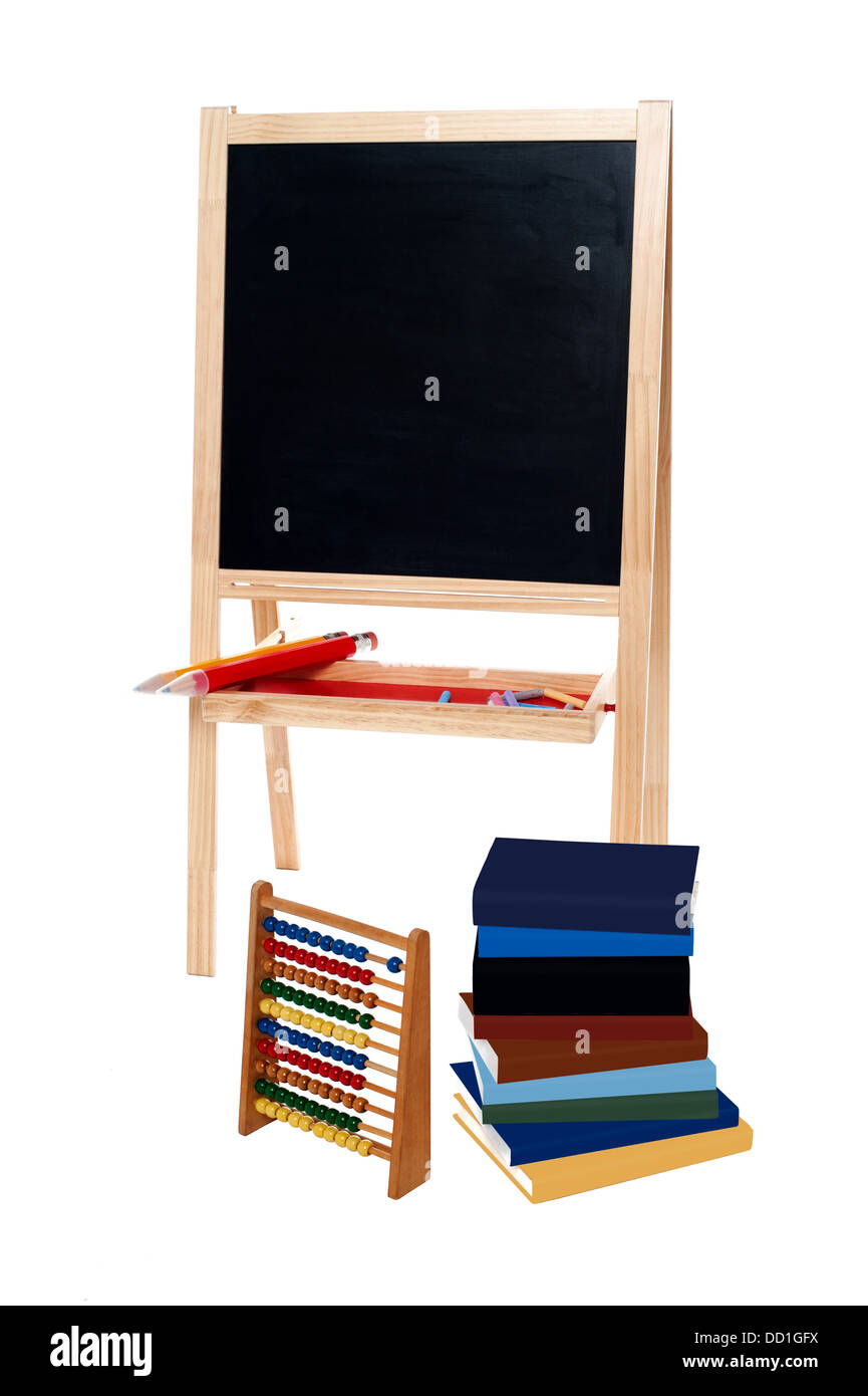 Picture of a classroom with various school stationery Stock Photo - Alamy