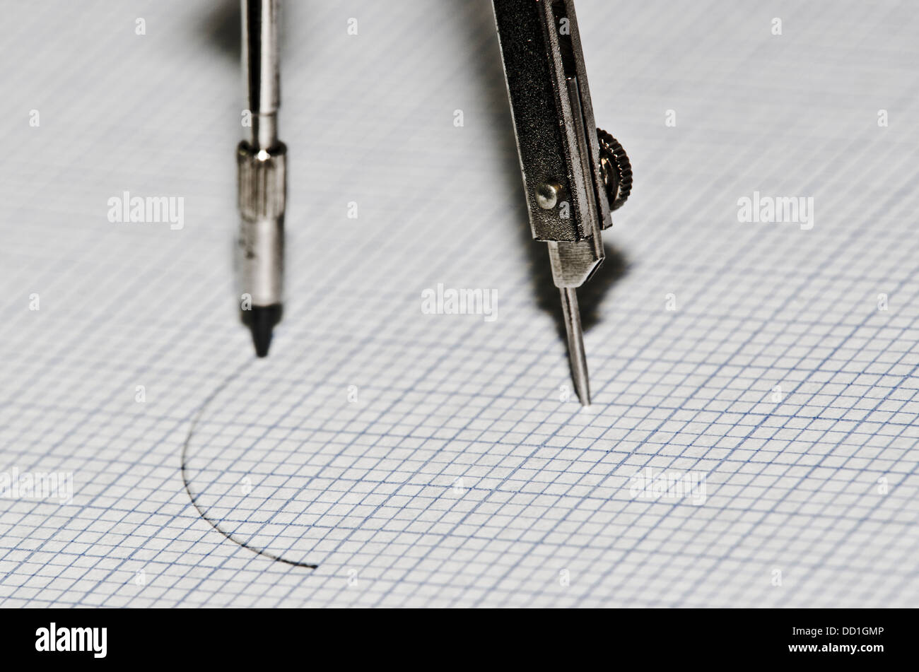 Drawing Compass with Selective Focus Stock Photo - Alamy