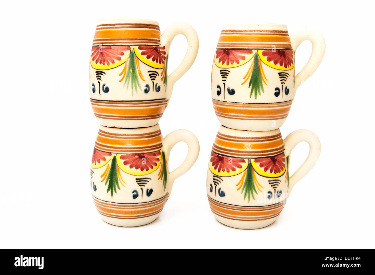 tall cup of coffee design on a white background Stock Photo - Alamy