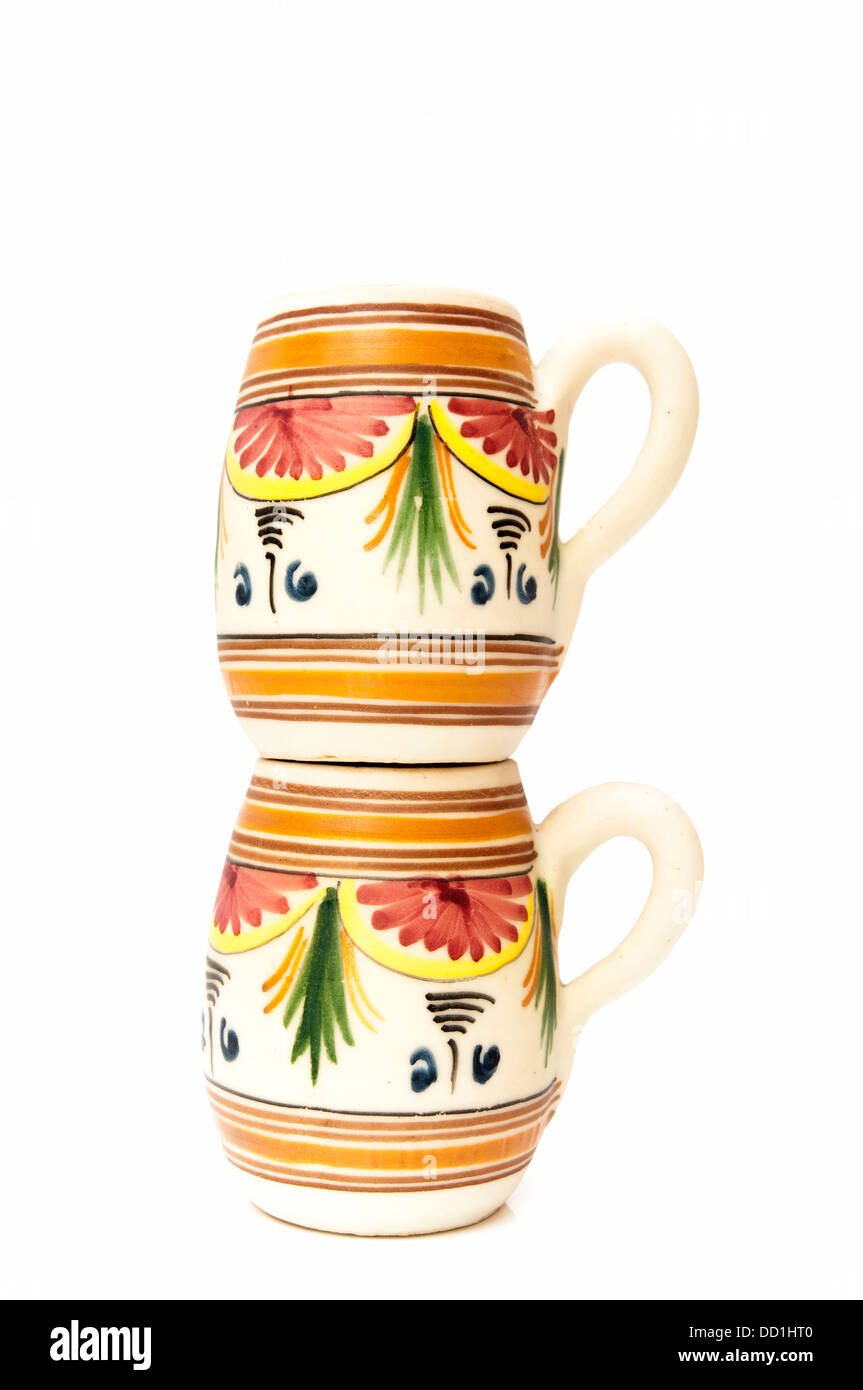 tall cup of coffee design on a white background Stock Photo - Alamy