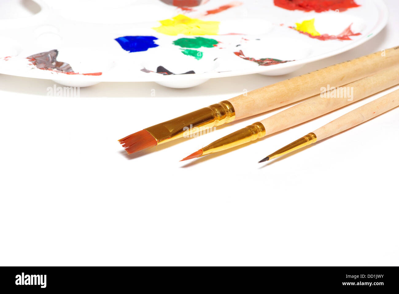 Brush and colours hi-res stock photography and images - Alamy