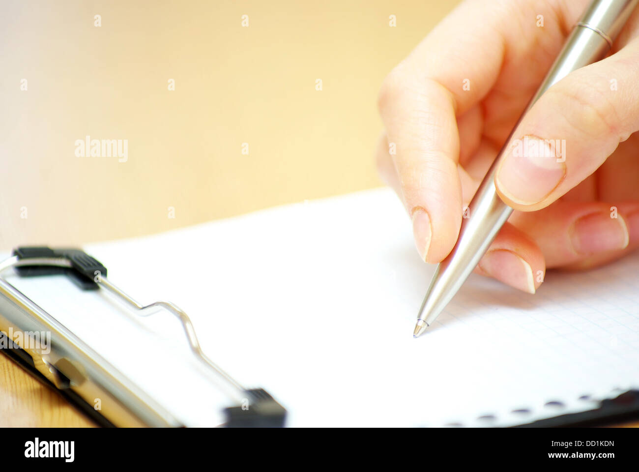pen in hand Stock Photo - Alamy