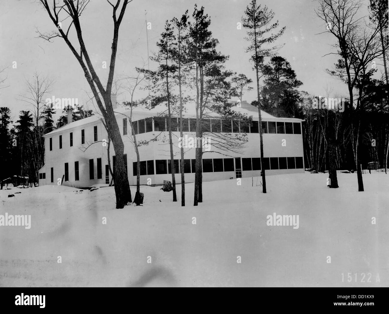 Hotel resort area in Black and White Stock Photos & Images - Alamy