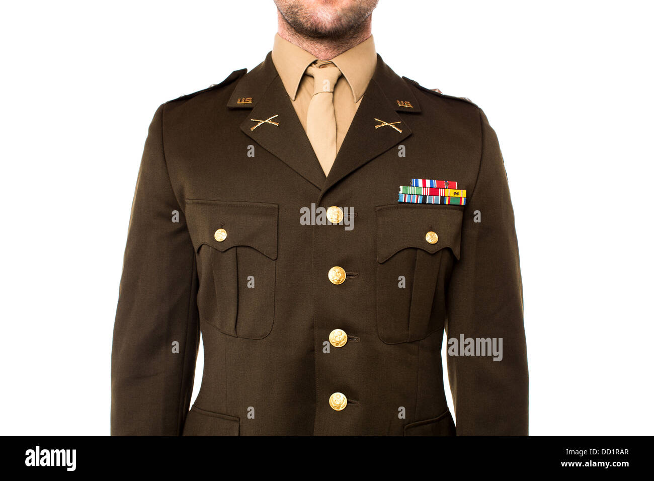Cropped image of a man dressed in world war II uniform Stock Photo - Alamy