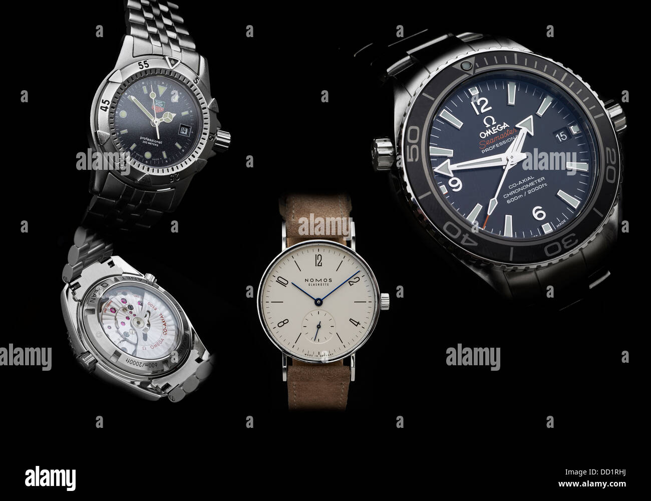 Watch collection Luxury Watches Stock Photo - Alamy