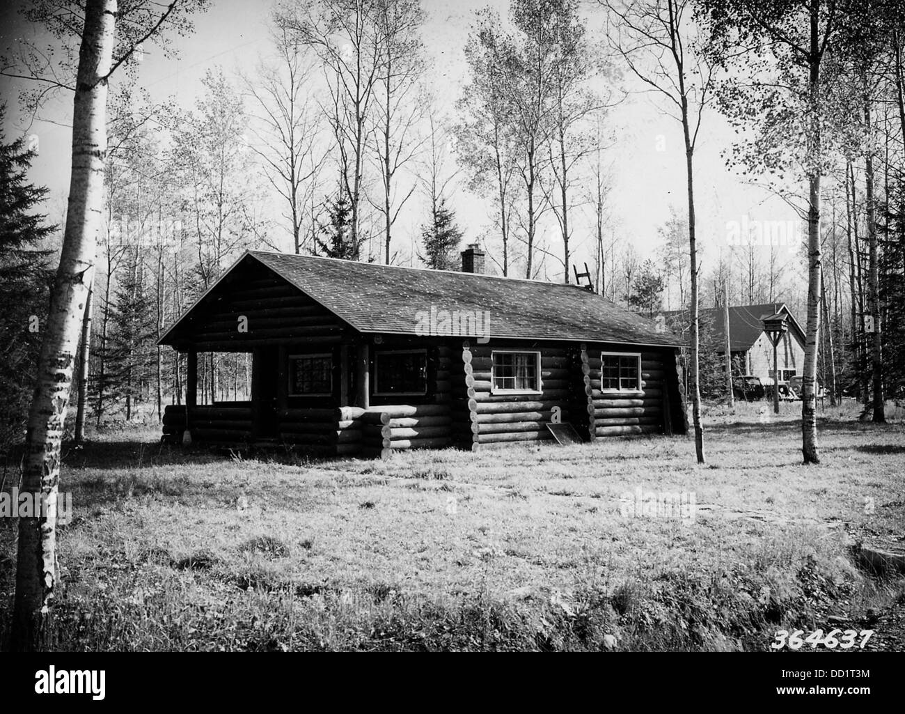 The cabin at the Elmwood Guard Station, part of a U.S. forest service ...