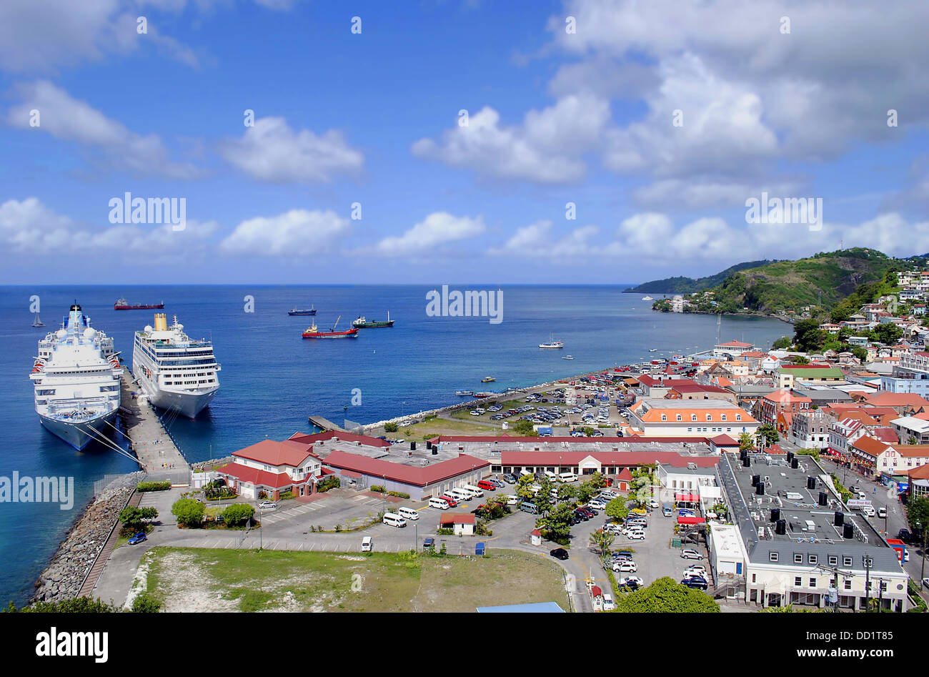 St George's harbour in Grenada Stock Photo - Alamy