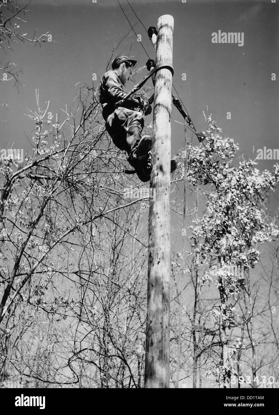 James Wasson, an enrollee in the Civilian Conservation Corps (CCC), is ...