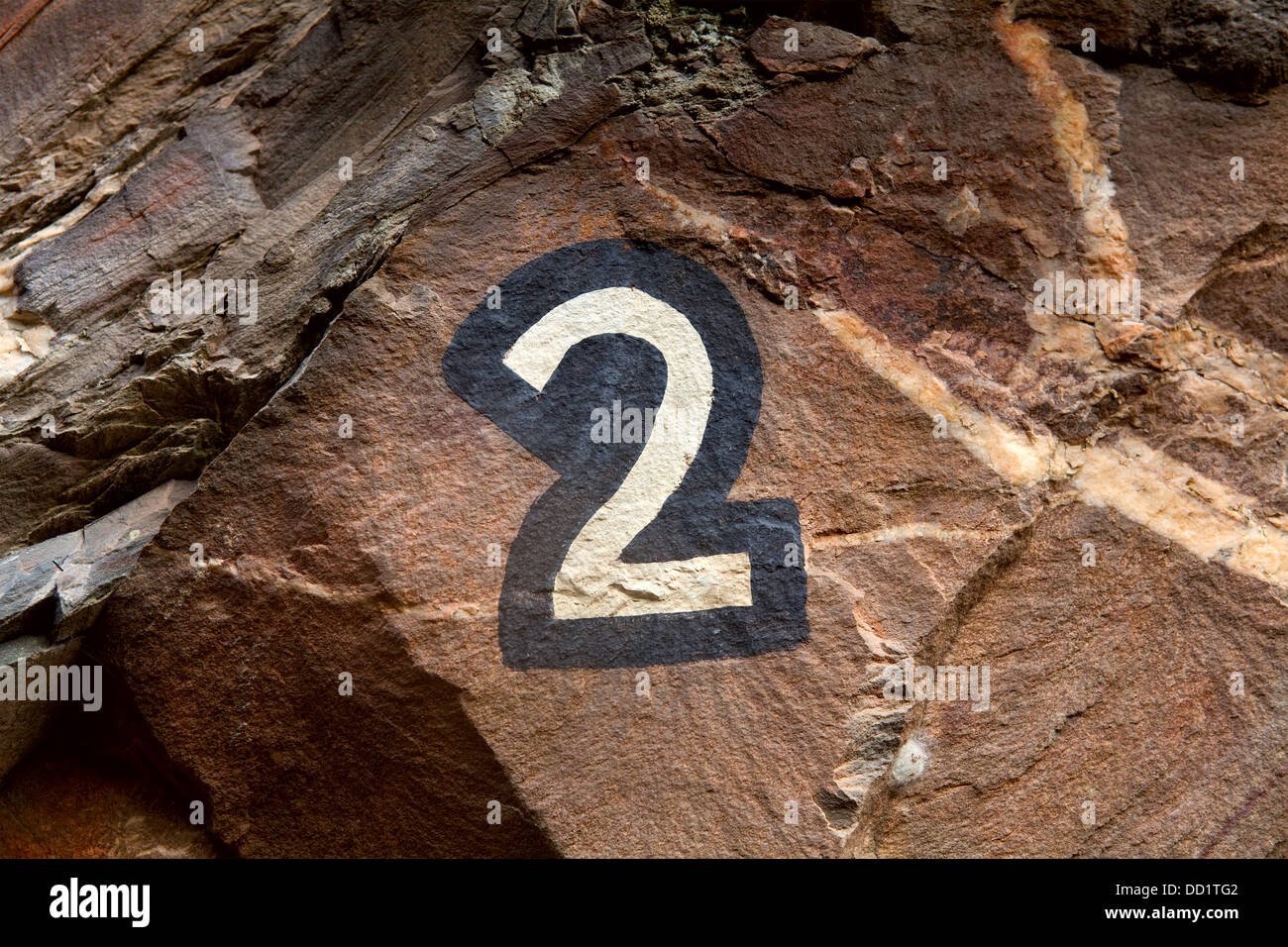 Rock stone background number two hi-res stock photography and images ...