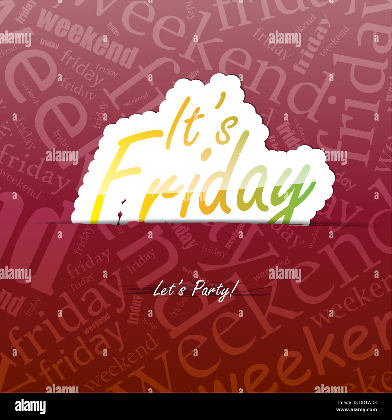 It's Friday background with space for your text Stock Photo - Alamy