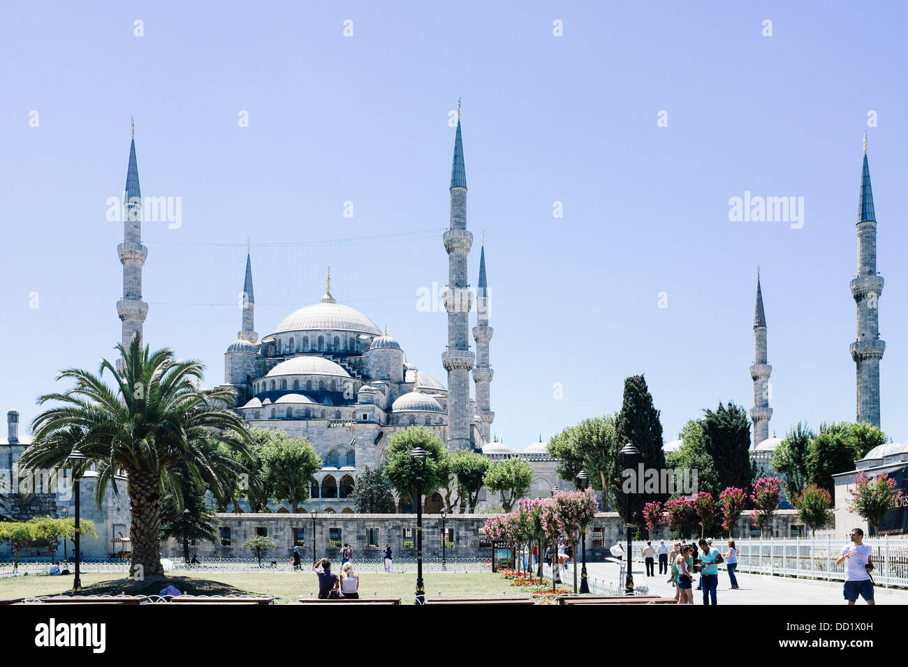 Istanbul Blue Mosque. Blue Mosque is unusual for having 6 minarets ...