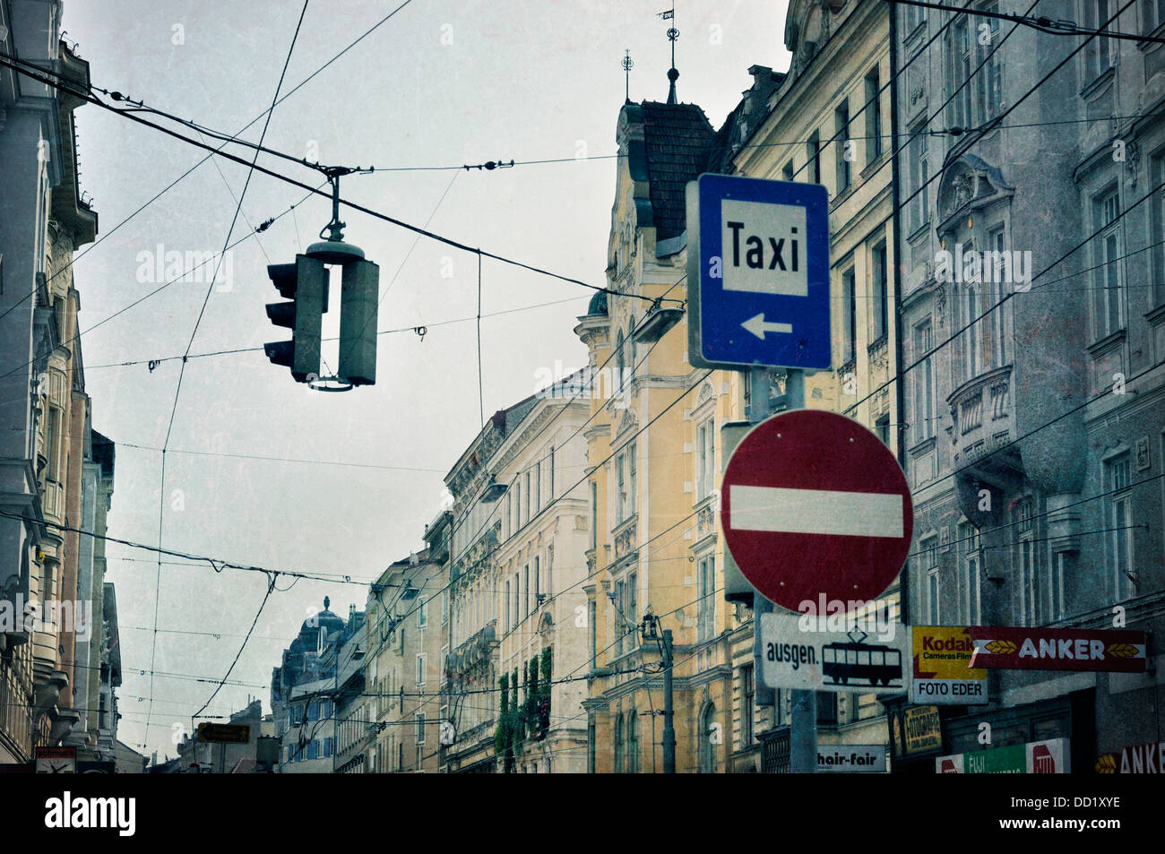 Urban street scene, Vienna, Austria Stock Photo - Alamy