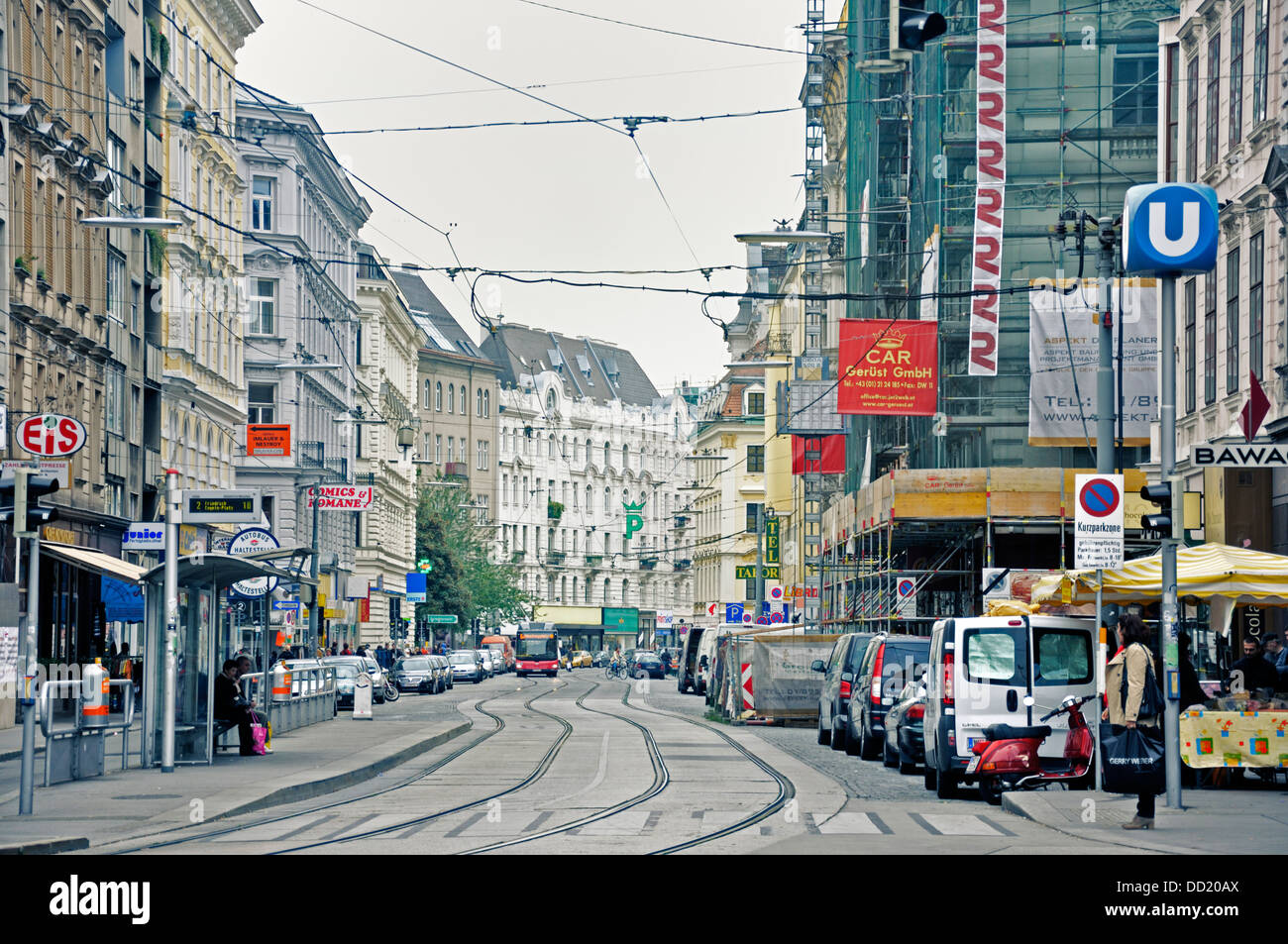 Urban street scene, Vienna, Austria Stock Photo - Alamy