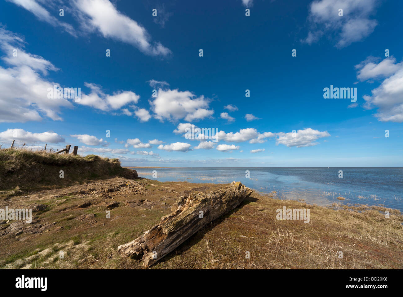 The North Sea As Viewed From The Shore; Northumberland England Stock ...