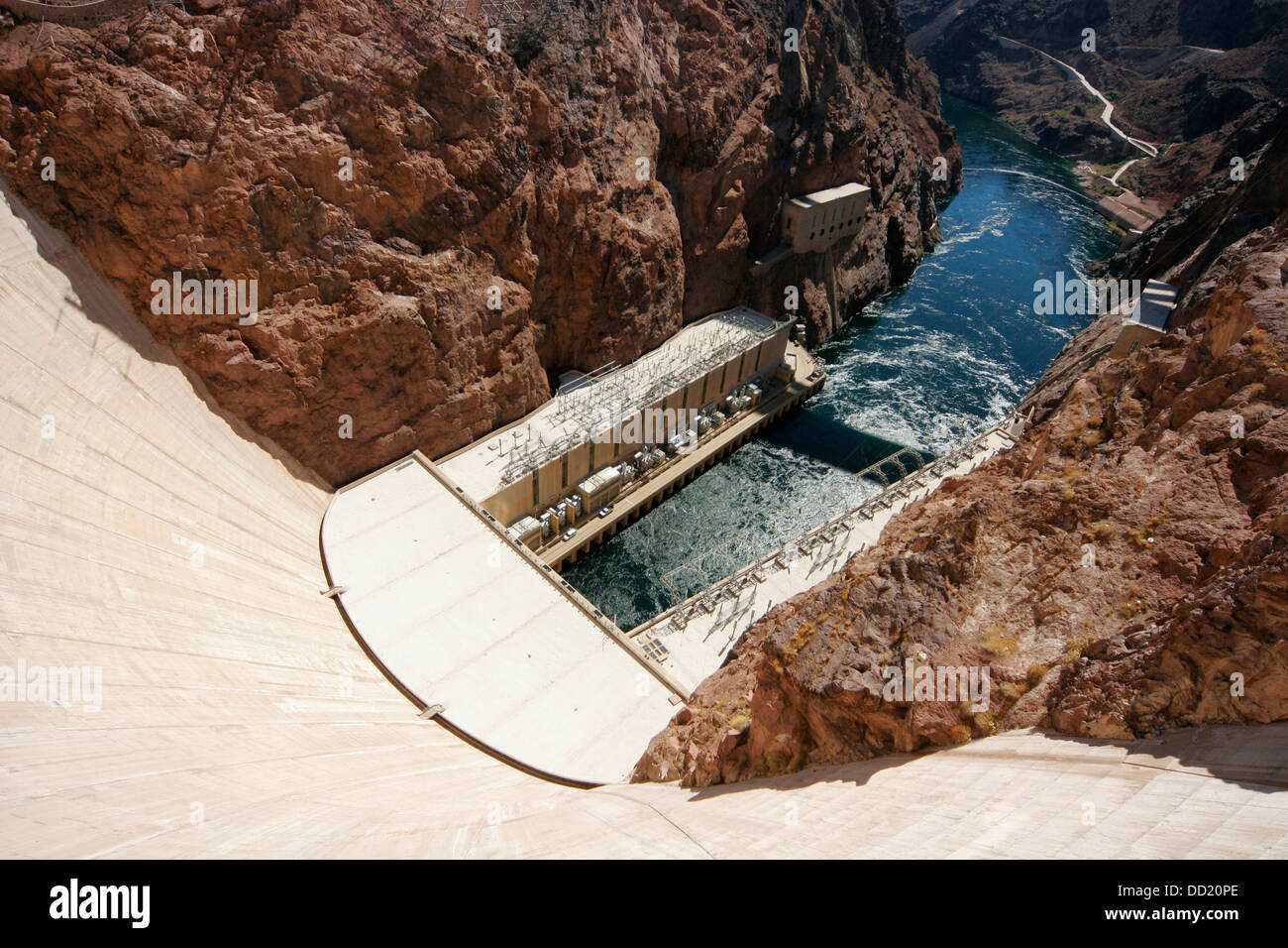 Hoover Dam, the border between Arizona and Nevada, USA Stock Photo - Alamy