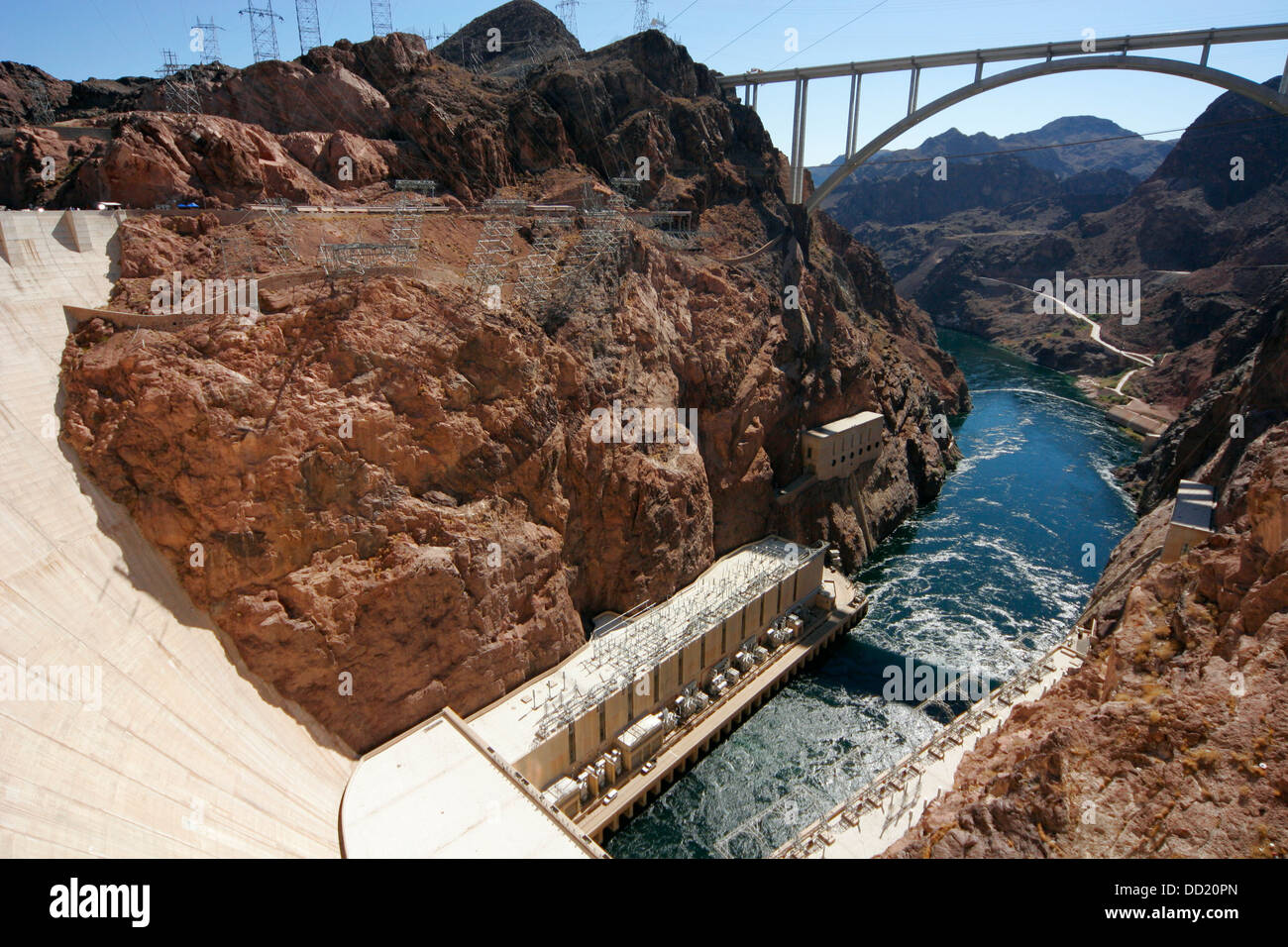 Hoover Dam, the border between Arizona and Nevada, USA Stock Photo - Alamy