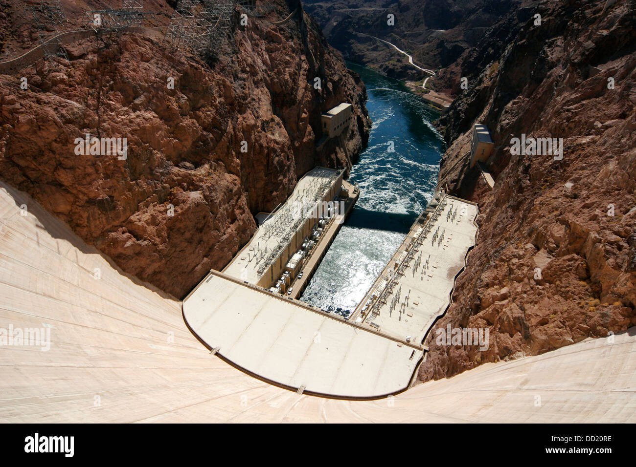Hoover Dam, the border between Arizona and Nevada, USA Stock Photo - Alamy