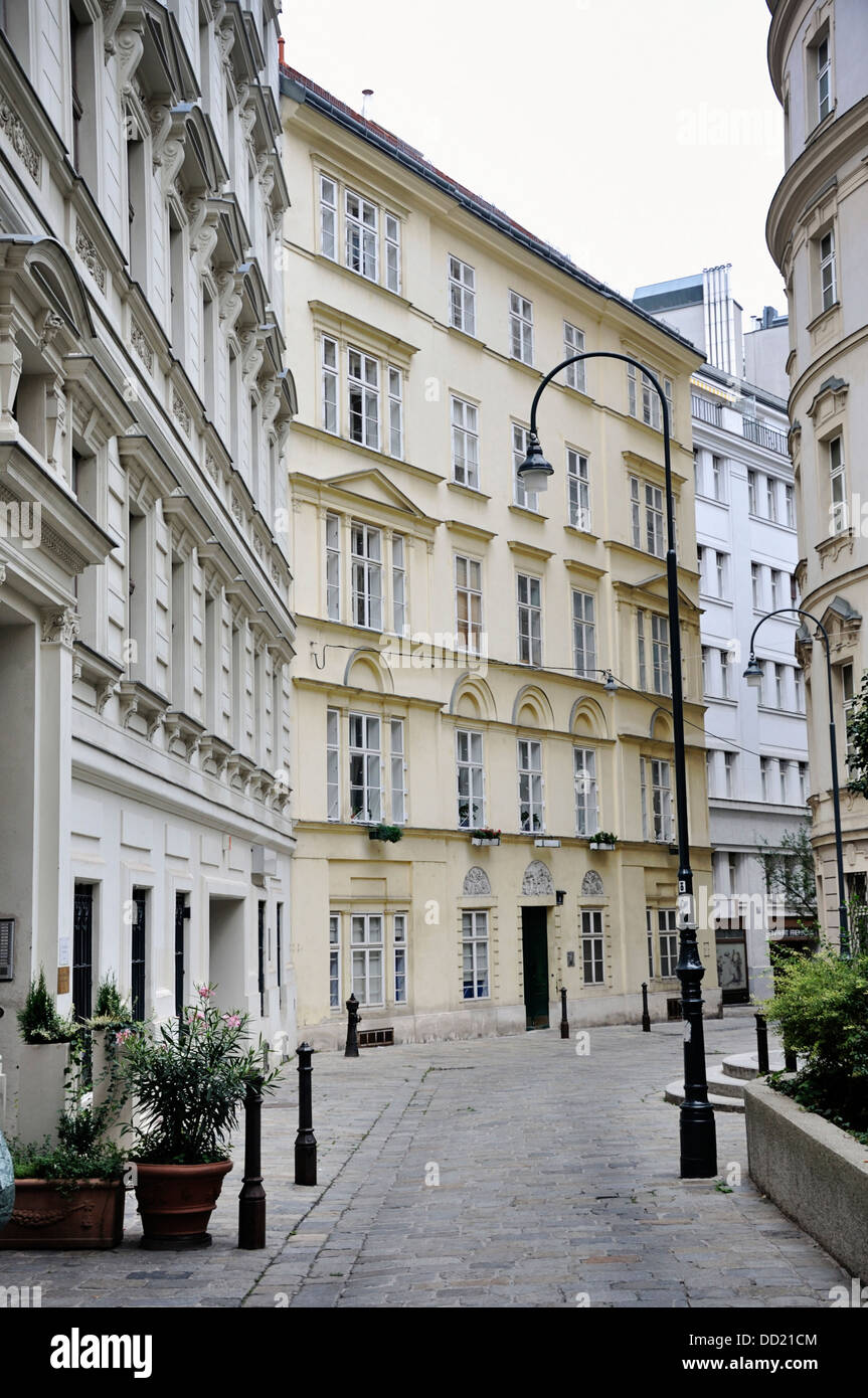 Cobblestone Street in old town Vienna, Austria Stock Photo - Alamy
