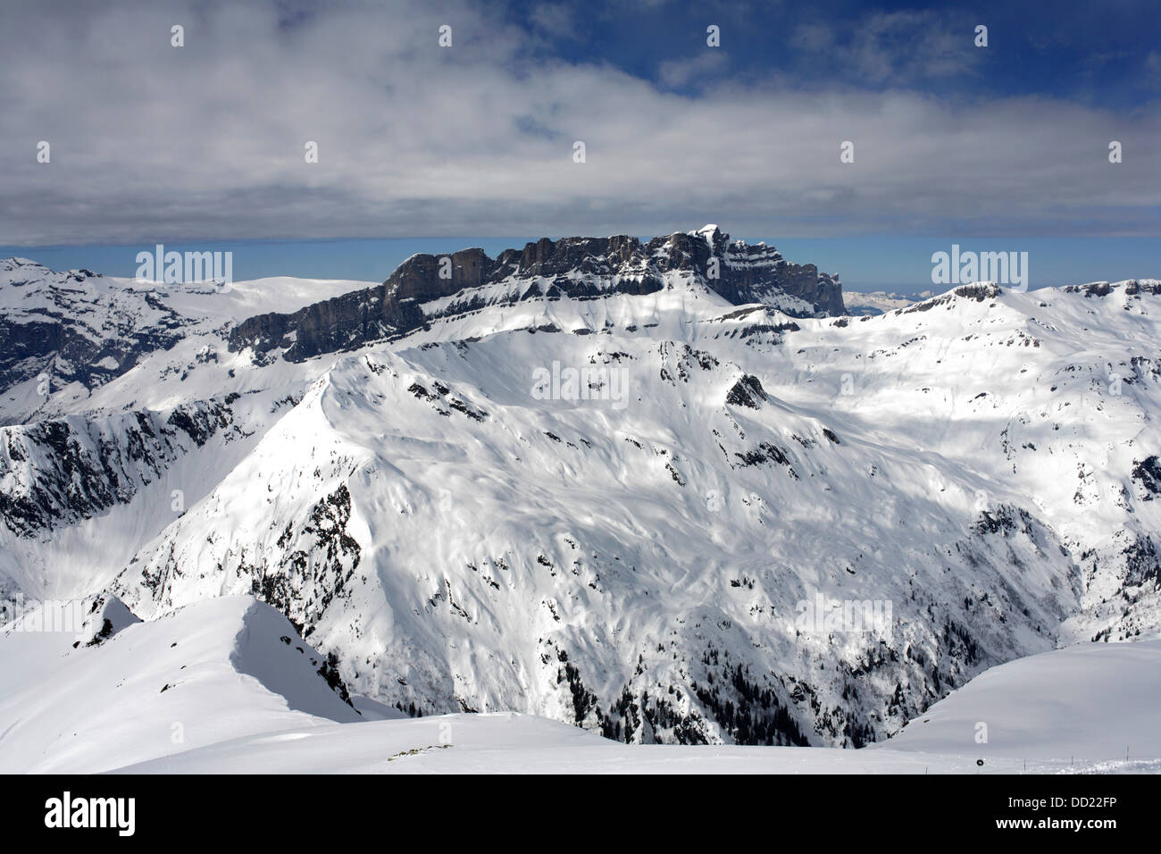 The French Alps around Chamonix and Mont Blanc Stock Photo - Alamy