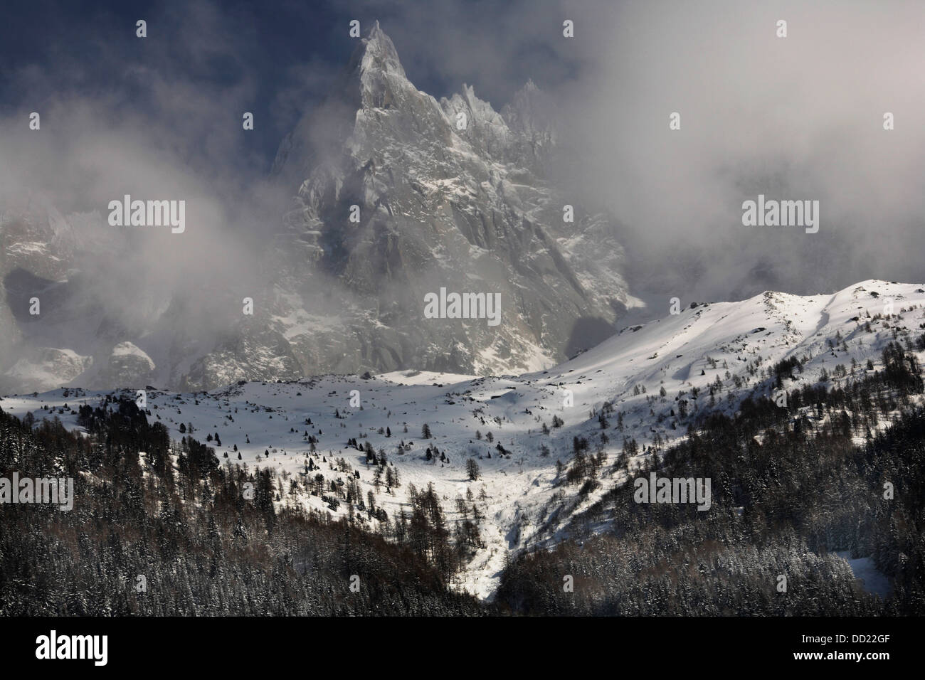 The French Alps around Chamonix and Mont Blanc Stock Photo - Alamy