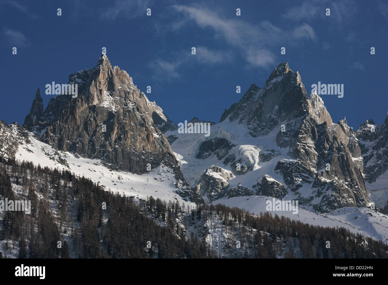The French Alps around Chamonix and Mont Blanc Stock Photo - Alamy