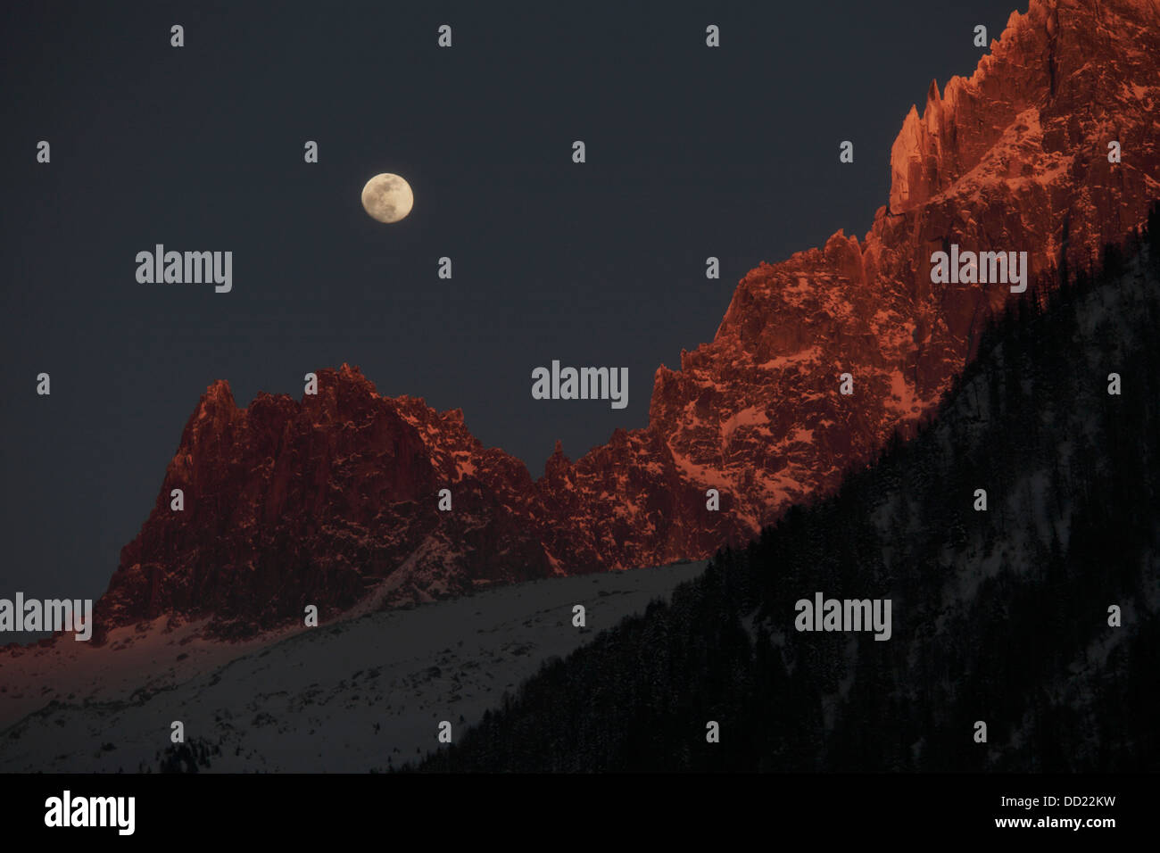 The French Alps around Chamonix and Mont Blanc Stock Photo - Alamy