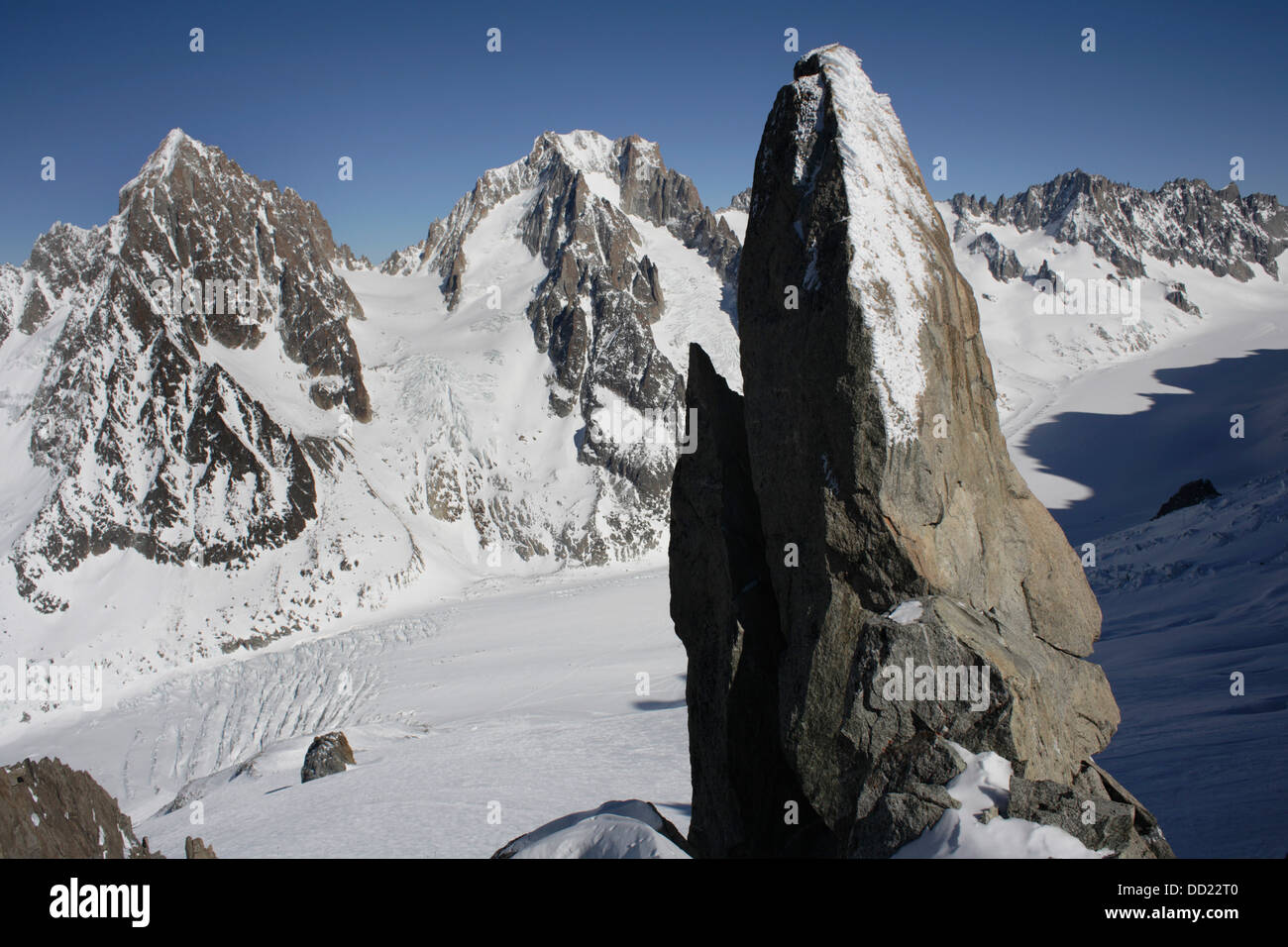 The French Alps around Chamonix and Mont Blanc Stock Photo - Alamy