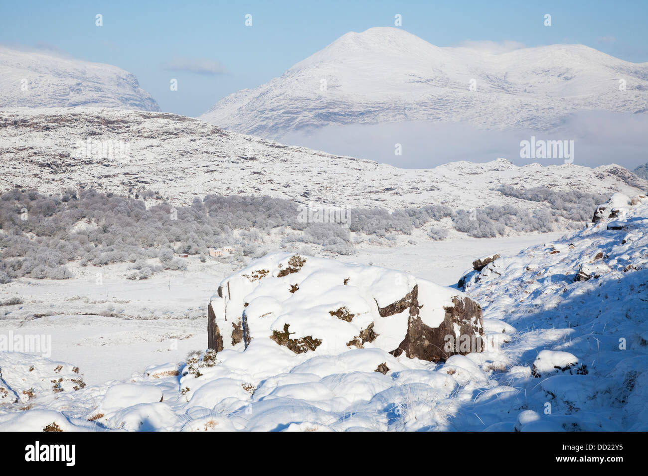 Snowy Landscape In Killarney National Park; Killarney County Kerry ...