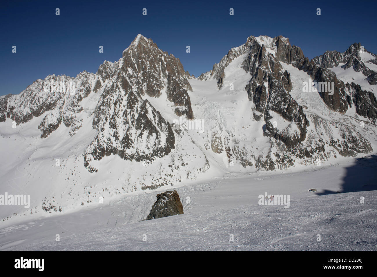 The French Alps around Chamonix and Mont Blanc Stock Photo - Alamy