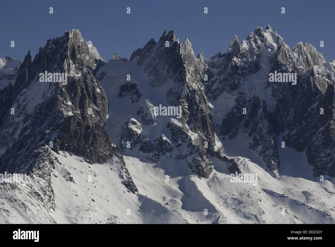 The French Alps around Chamonix and Mont Blanc Stock Photo - Alamy