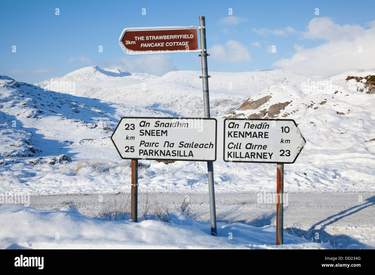 Road Sign Directions To Various Locations In Killarney National Park ...