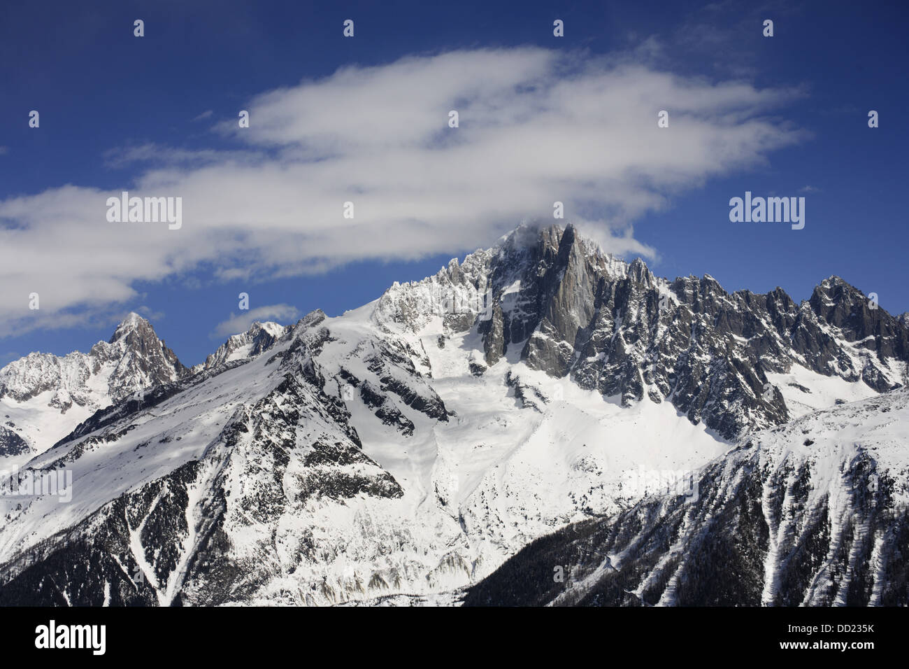 The French Alps around Chamonix and Mont Blanc Stock Photo - Alamy